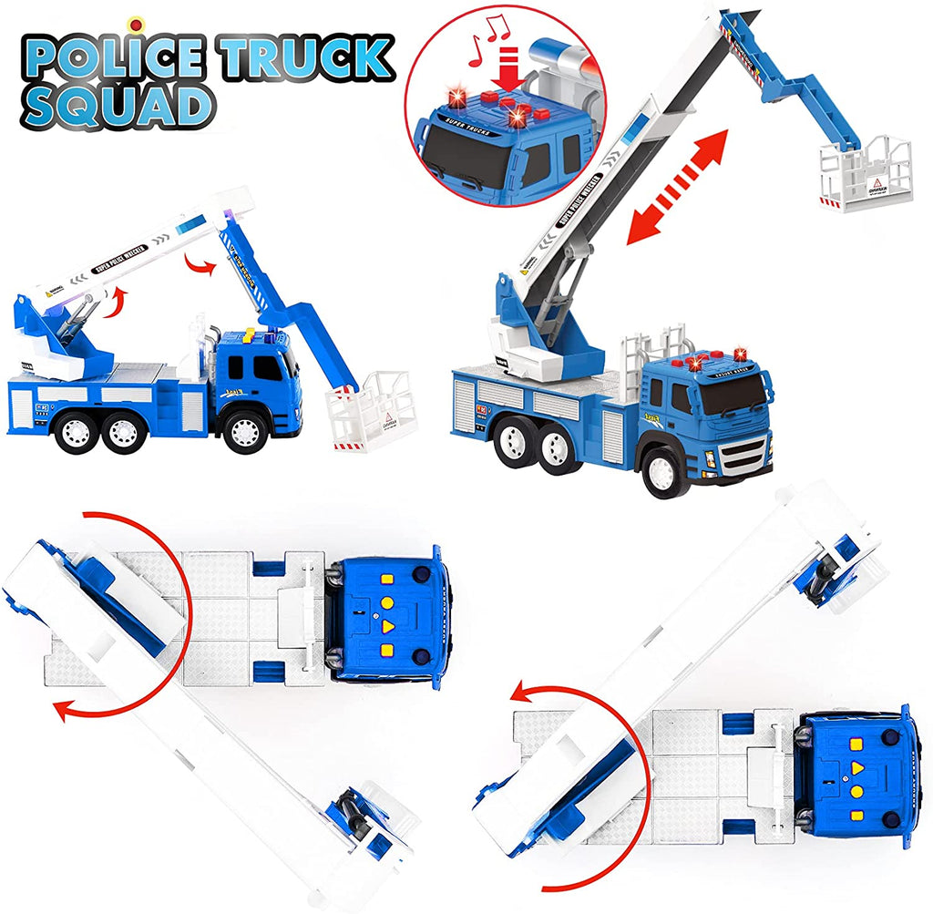 1:12 Scale Police Truck Toy Playset with Realistic Vehicle, Police Off ...